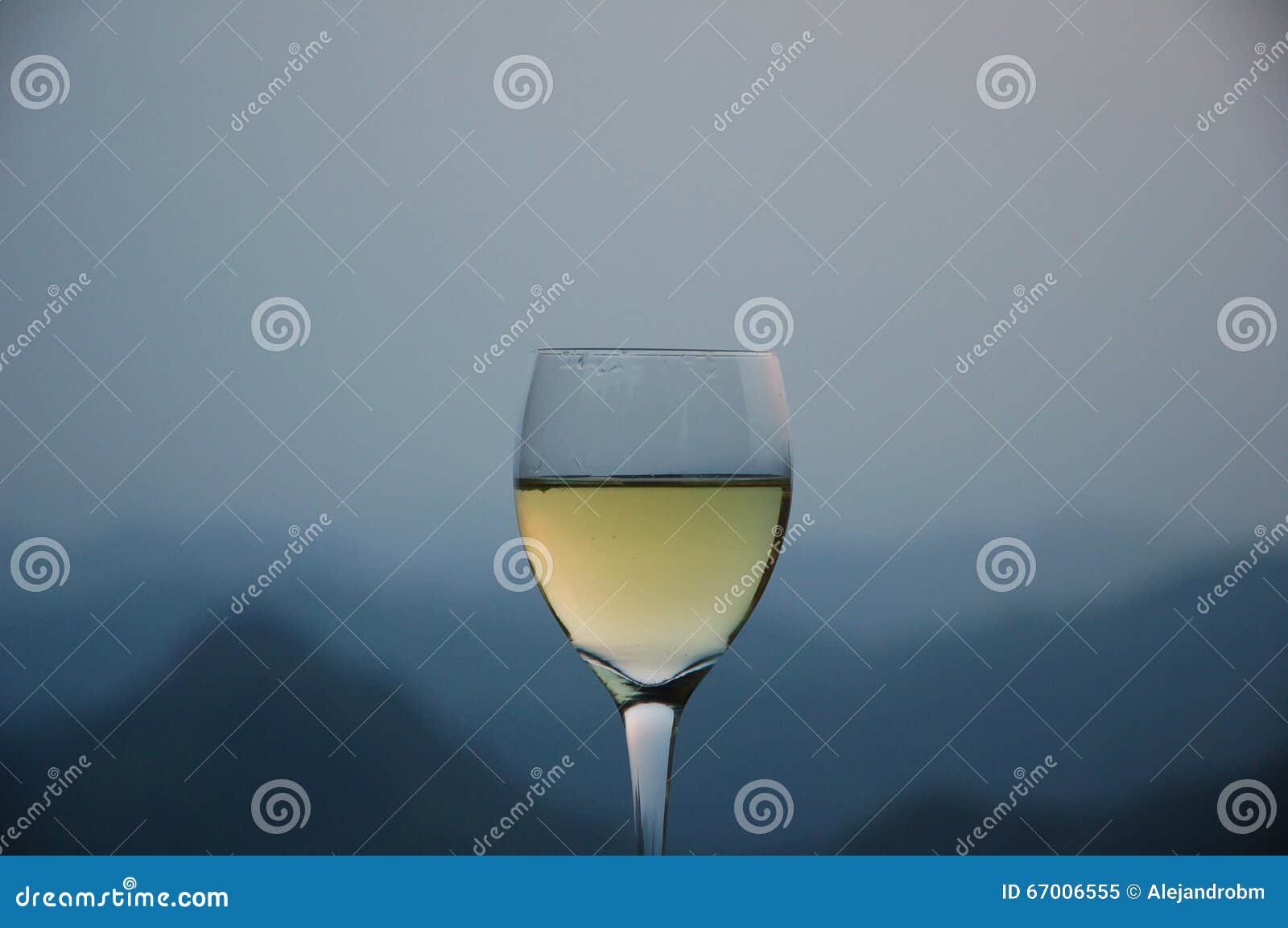 Relaxing with a Glass of White Wine Stock Image - Image of classy ...