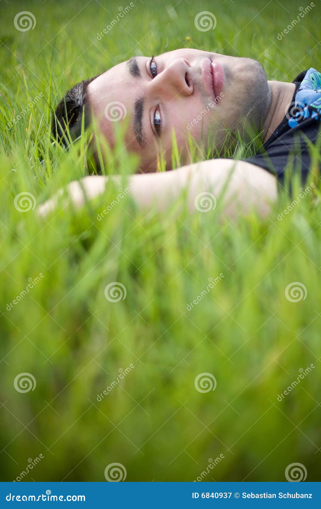 Relaxing in the green stock image. Image of teen, look - 6840937