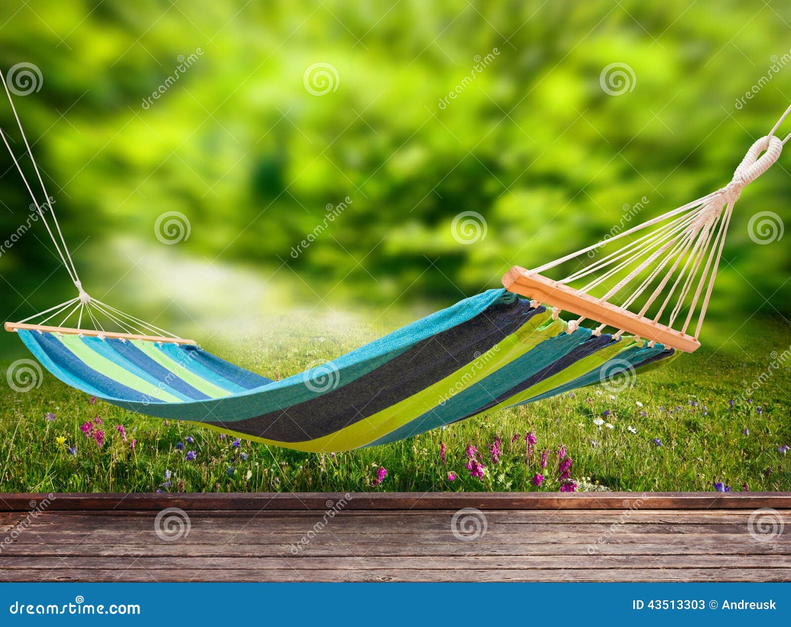 Relaxing on hammock stock image. Image of yard, spring - 43513303