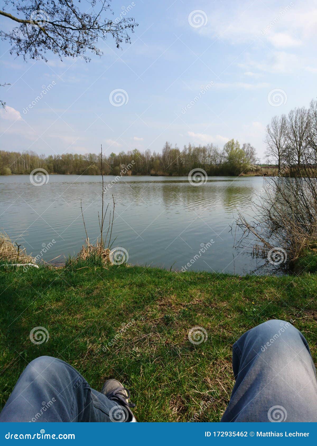 Relaxing at lake view stock photo. Image of relaxing - 172935462