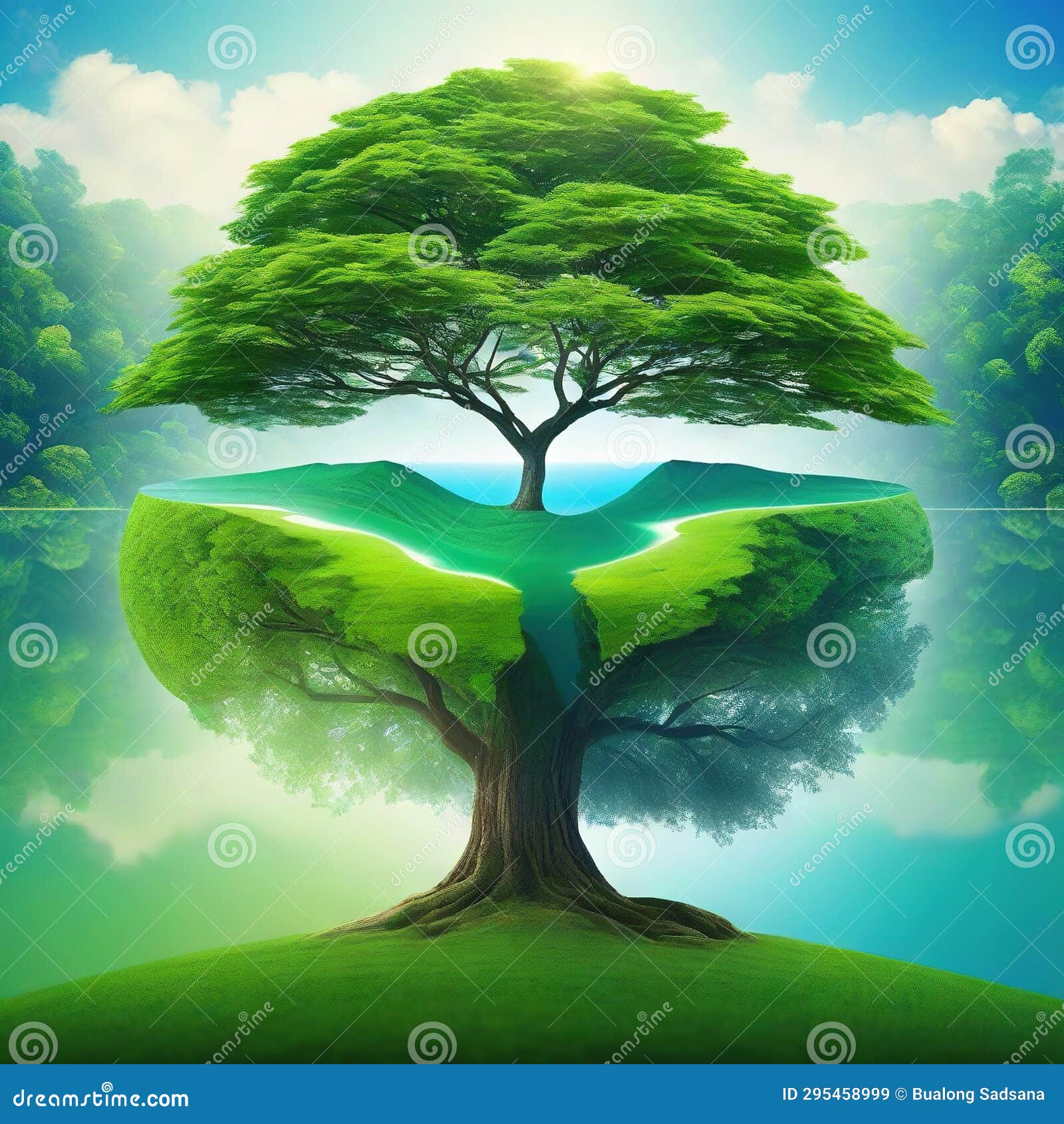 Relaxing Mind Abstract Double Calm Green Nature Earth with Tree in Mind ... Relaxing Mind Abstract Double Calm Green Nature Earth with Tree in Mind ...