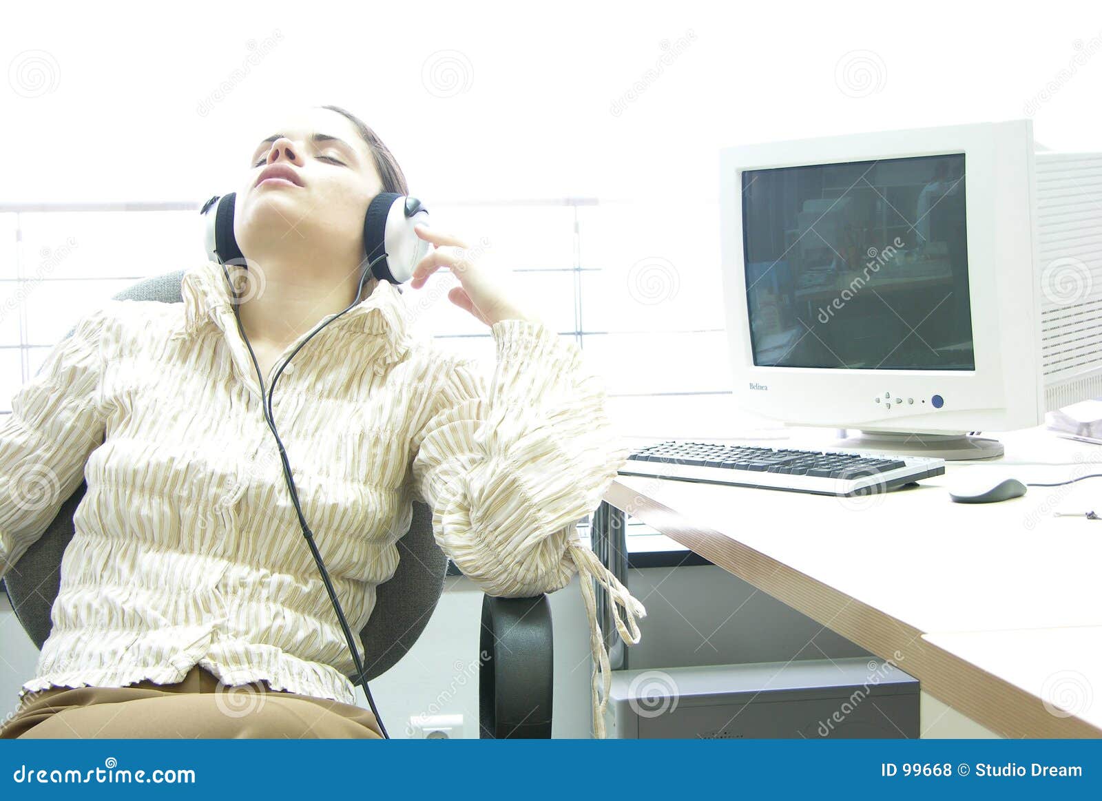 Relaxing moment stock photo. Image of worried, fabric, female - 99668