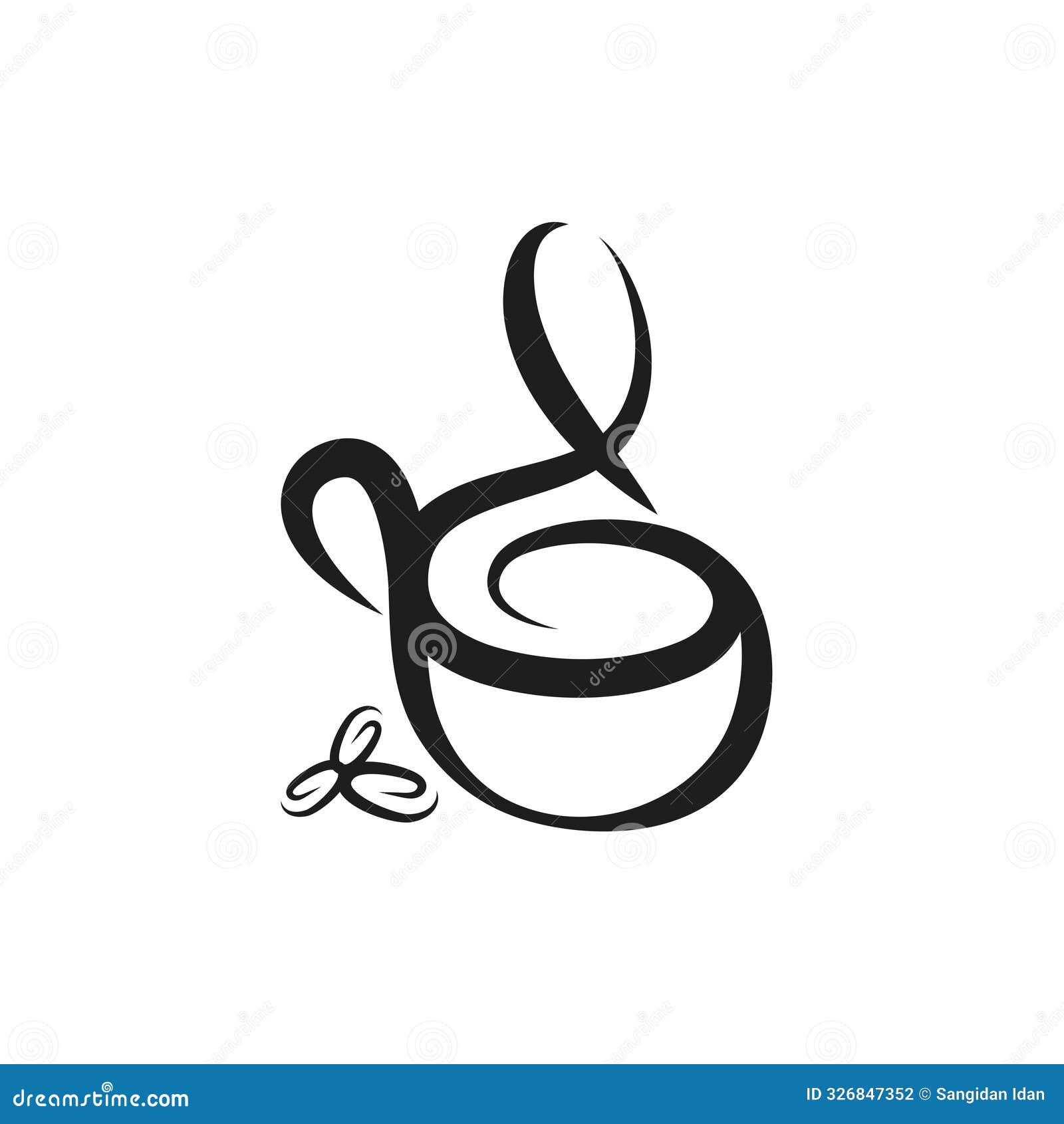Relaxing Music with Morning Coffee Logo Icon Stock Illustration ...