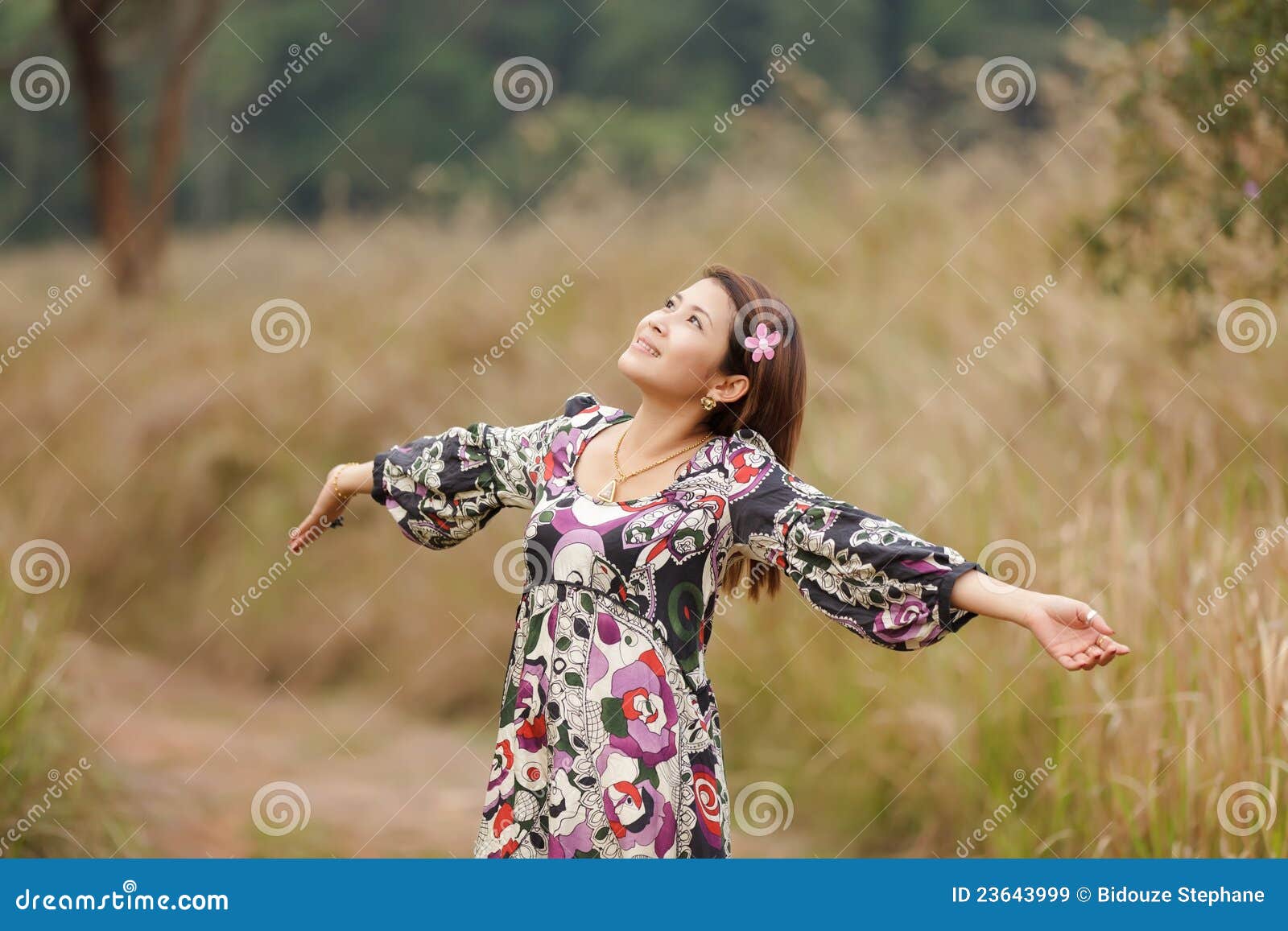Relaxing in nature stock image. Image of happy, path - 23643999