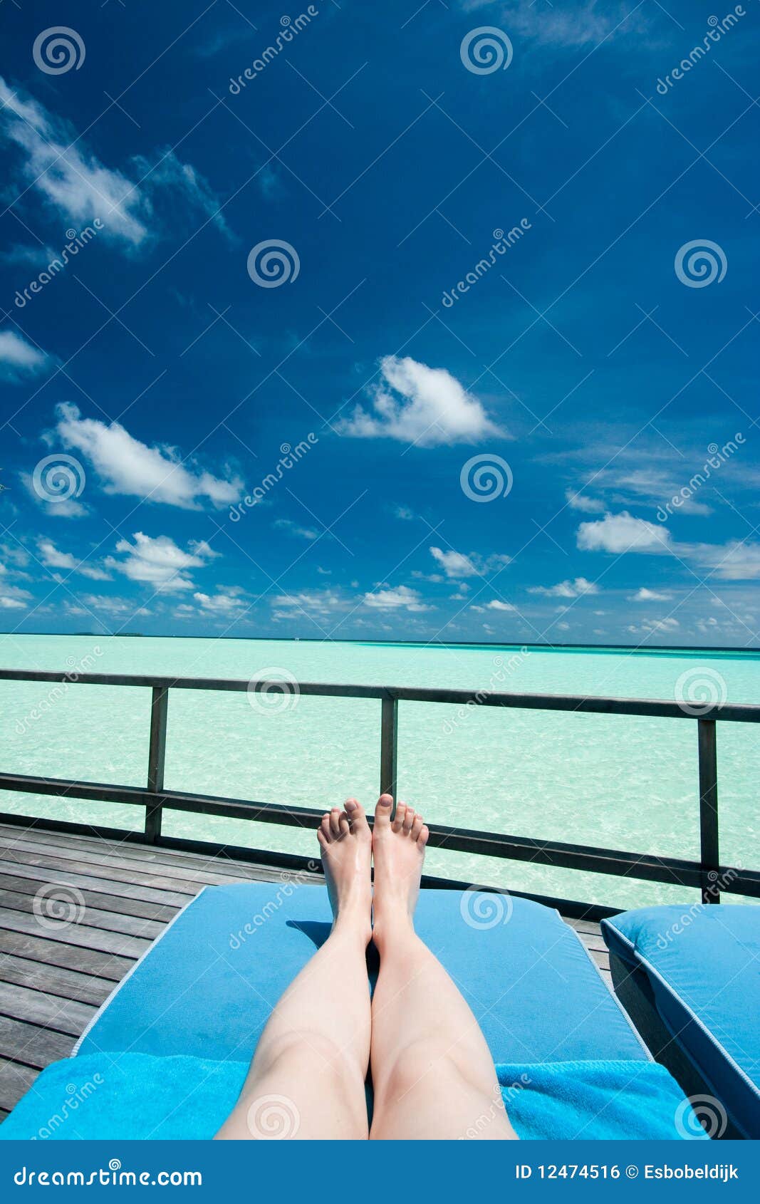 Relaxing at the Ocean stock photo. Image of island, caribbean - 12474516