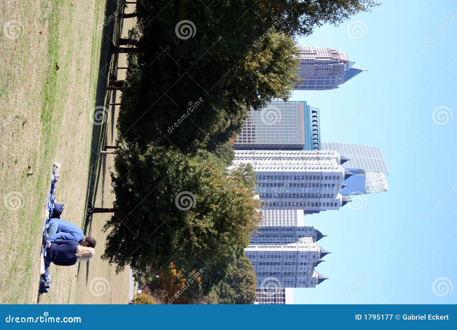 Relaxing in the Park stock image. Image of midtown, field - 1795177