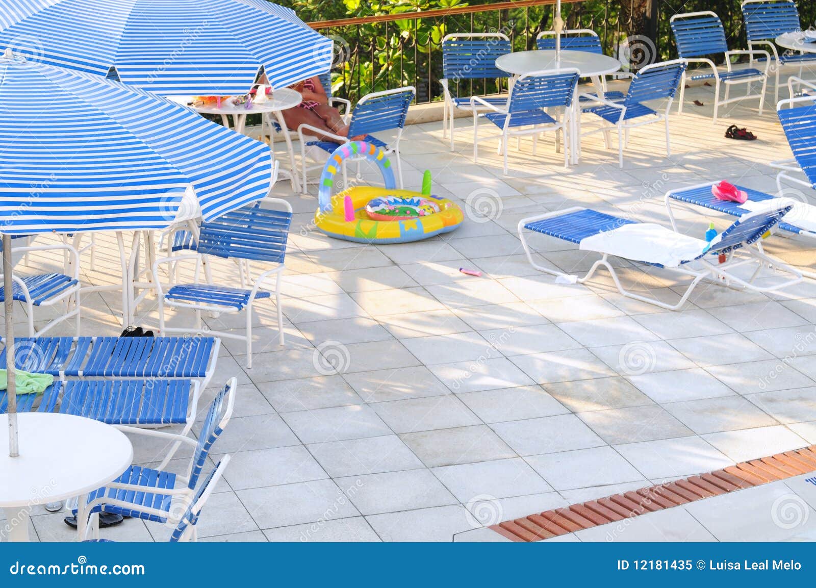 Relaxing pool area stock image. Image of success, furniture - 12181435
