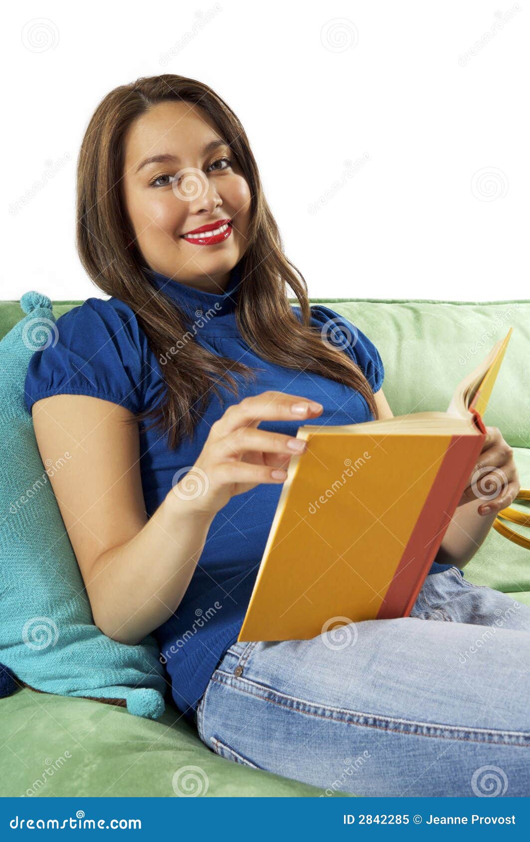Relaxing and Reading stock image. Image of people, females - 2842285