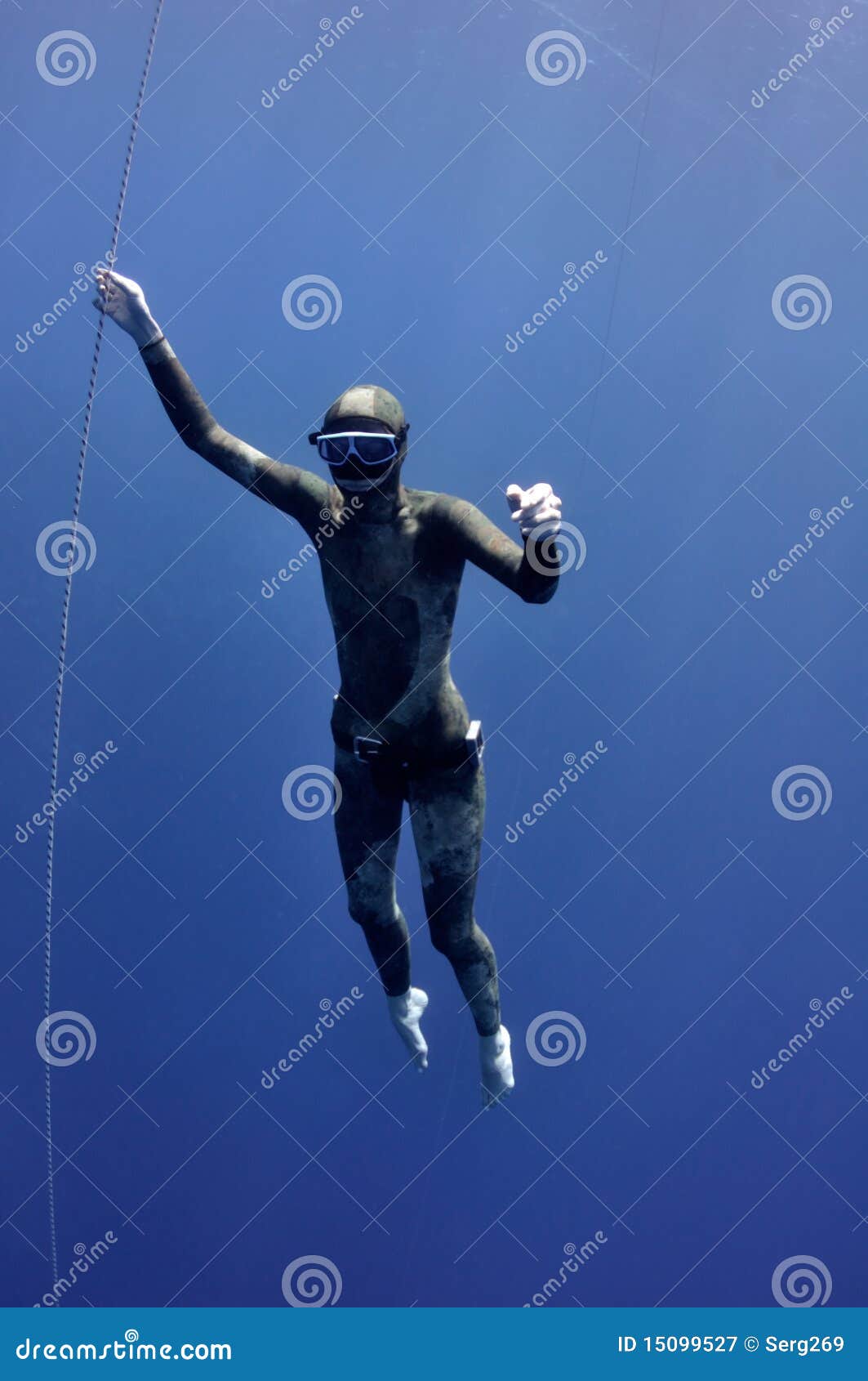 Relaxing in the sea depth stock image. Image of ocean - 15099527