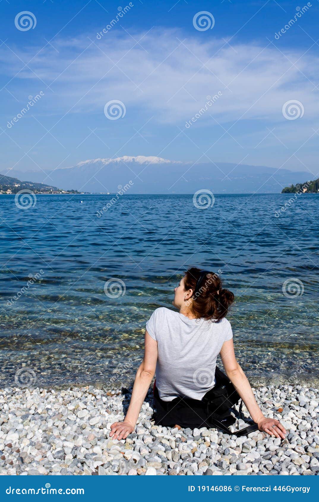 Relaxing at the see side stock photo. Image of marble - 19146086