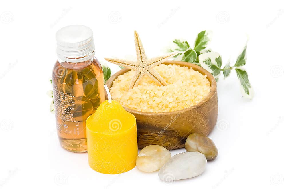 Relaxing spa products stock photo. Image of bathroom - 11891440
