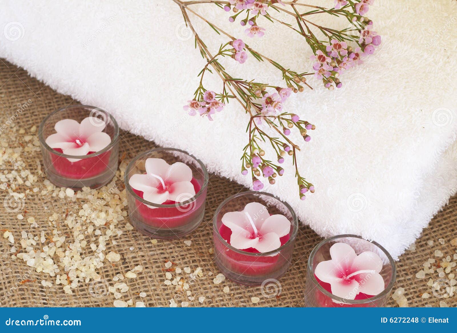 Relaxing spa scene stock photo. Image of mesh, material - 6272248