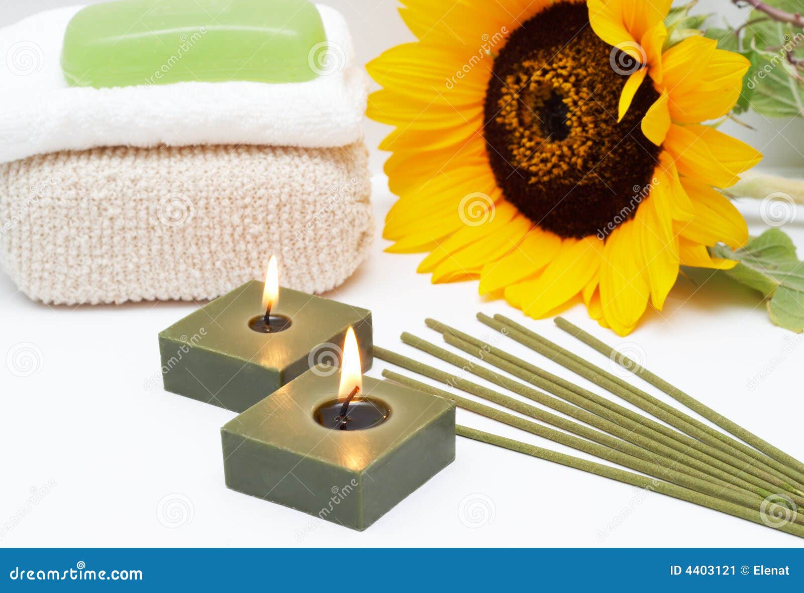 Relaxing Spa Scene with Body Products Stock Image - Image of burn ...