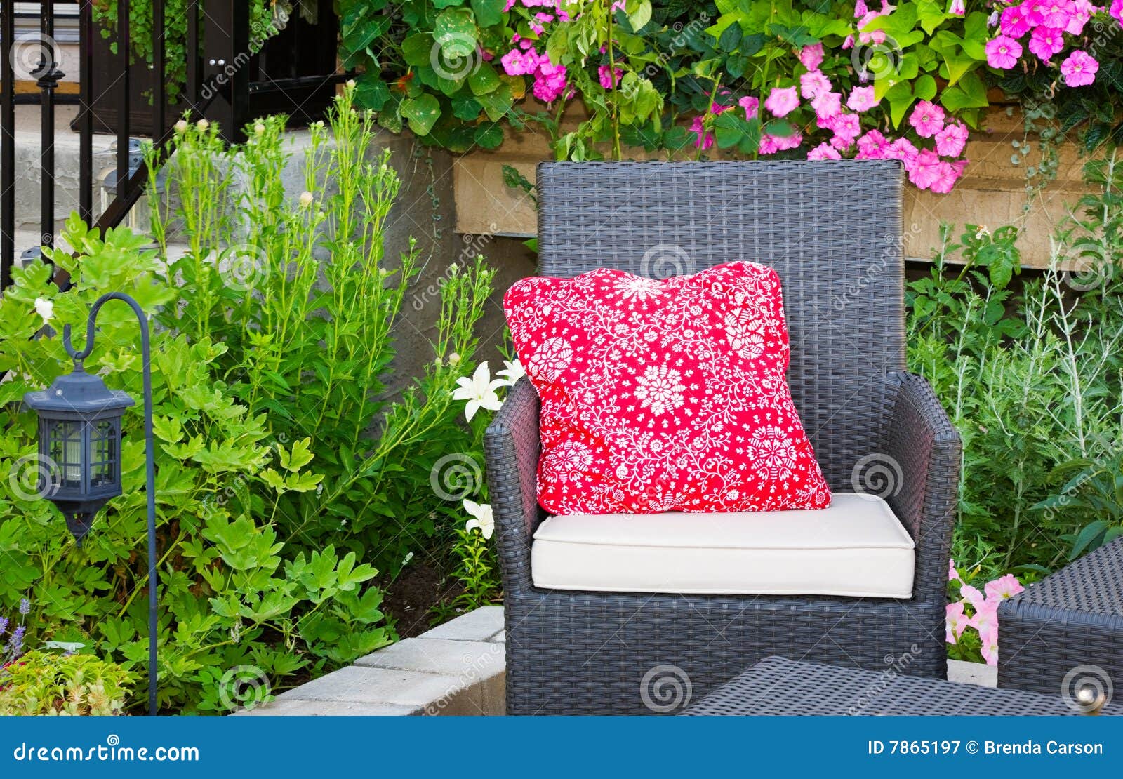 Relaxing Spot stock image. Image of pillow, landscaped - 7865197