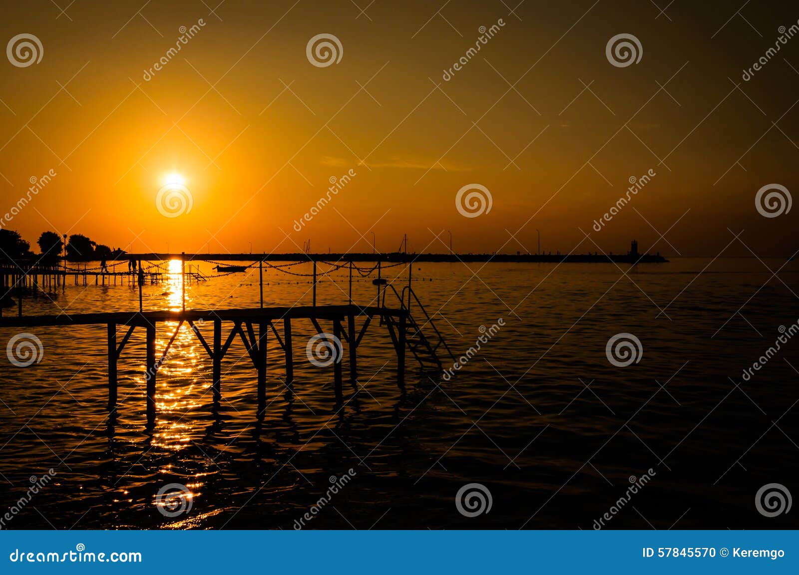 Relaxing Sunset Bay stock photo. Image of istanbul, calm - 57845570