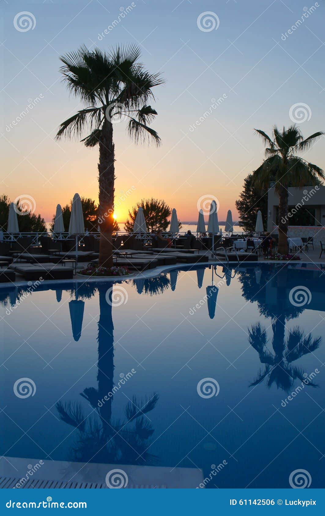 Relaxing sunset stock photo. Image of skies, relaxing - 61142506