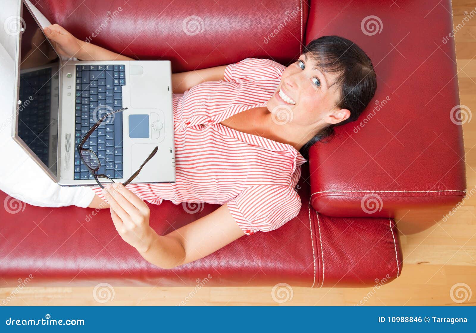 Relaxing technology stock photo. Image of happy, portrait - 10988846