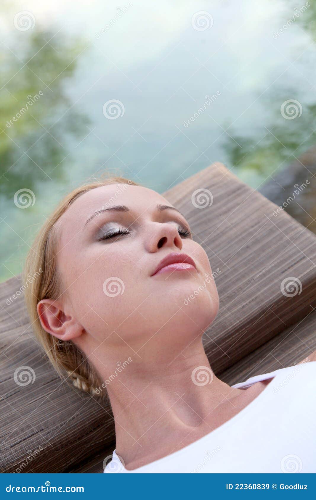 Relaxing time stock image. Image of asleep, pool, relaxing - 22360839