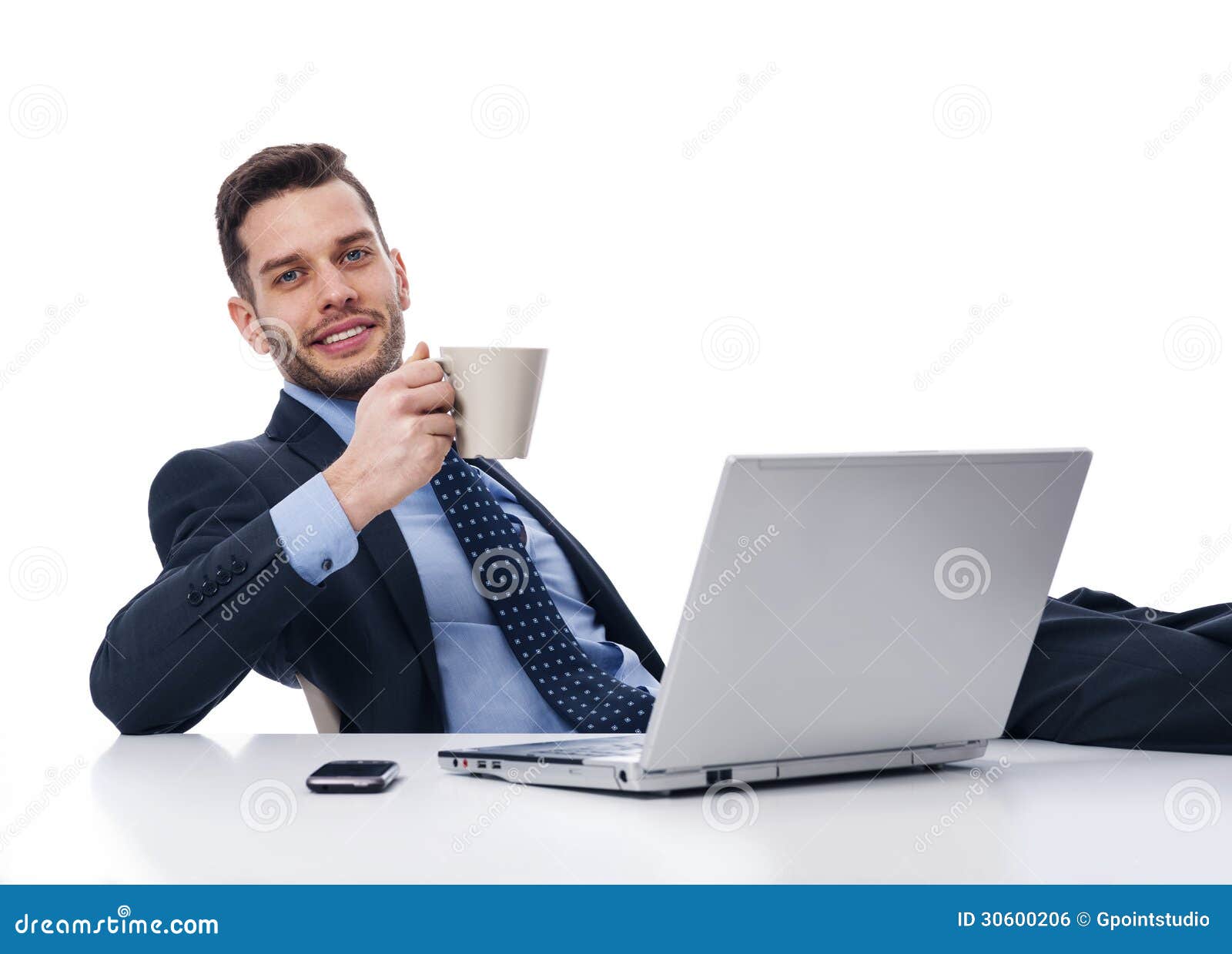 Relaxing time stock photo. Image of businessman, break - 30600206