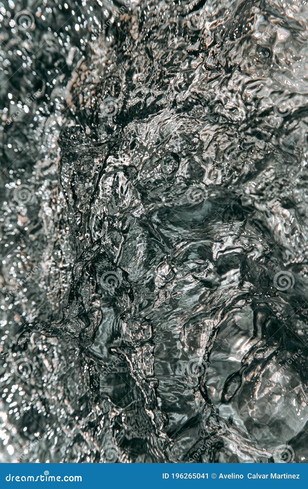 Relaxing Time Stopped Water Background in Grey and Transparent Tones ...