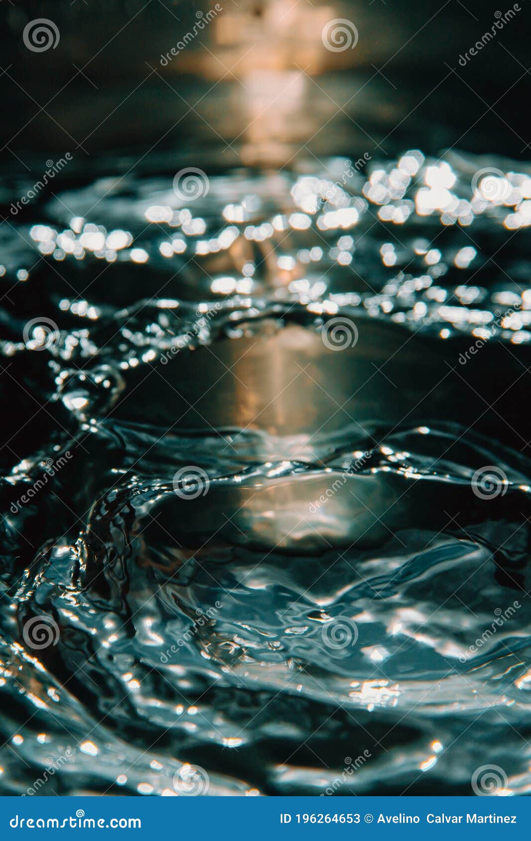 Relaxing Time Stopped Water Background in Light Green, Red and Blue ...