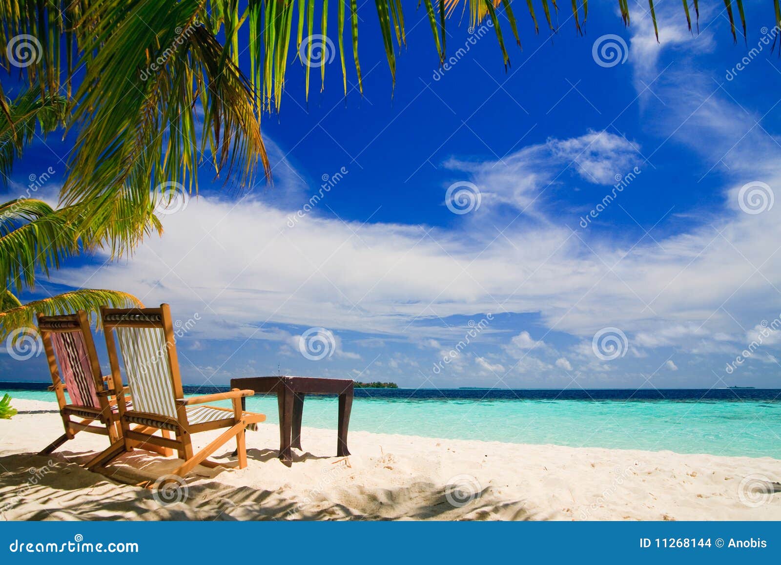 Relaxing on Tropical Paradise Stock Photo - Image of enjoyment ...