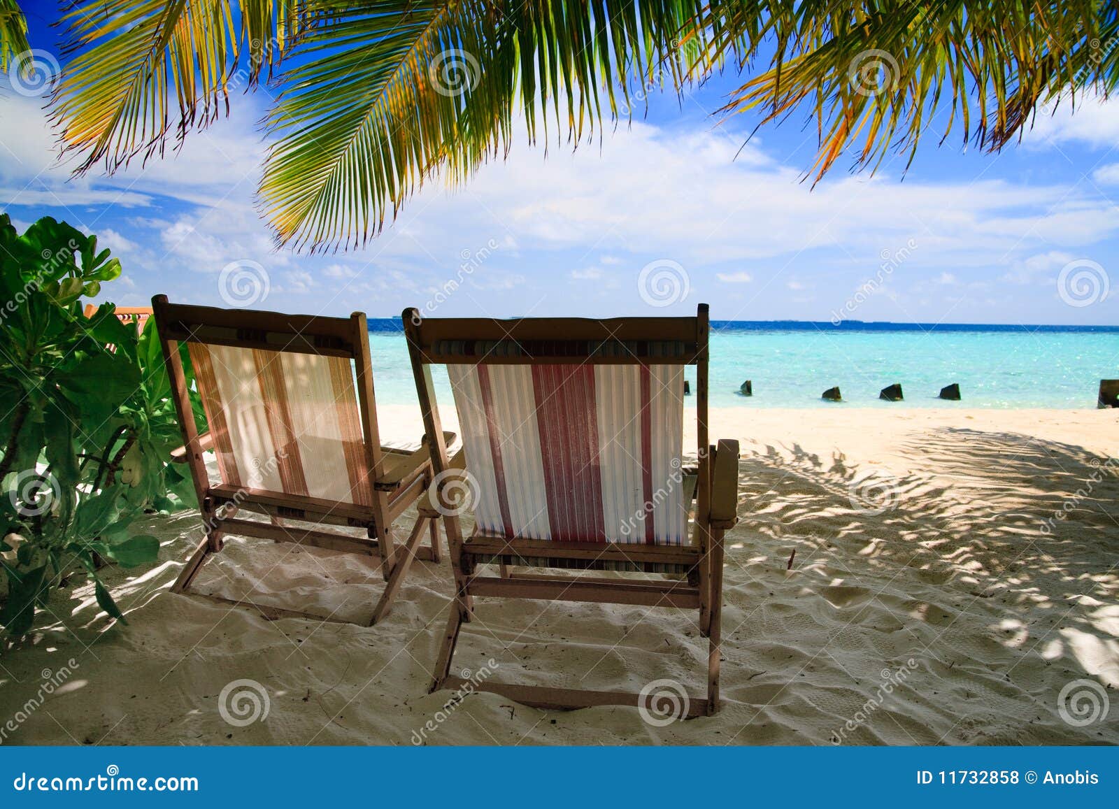 Relaxing on Tropical Paradise Stock Photo - Image of nature, scene ...