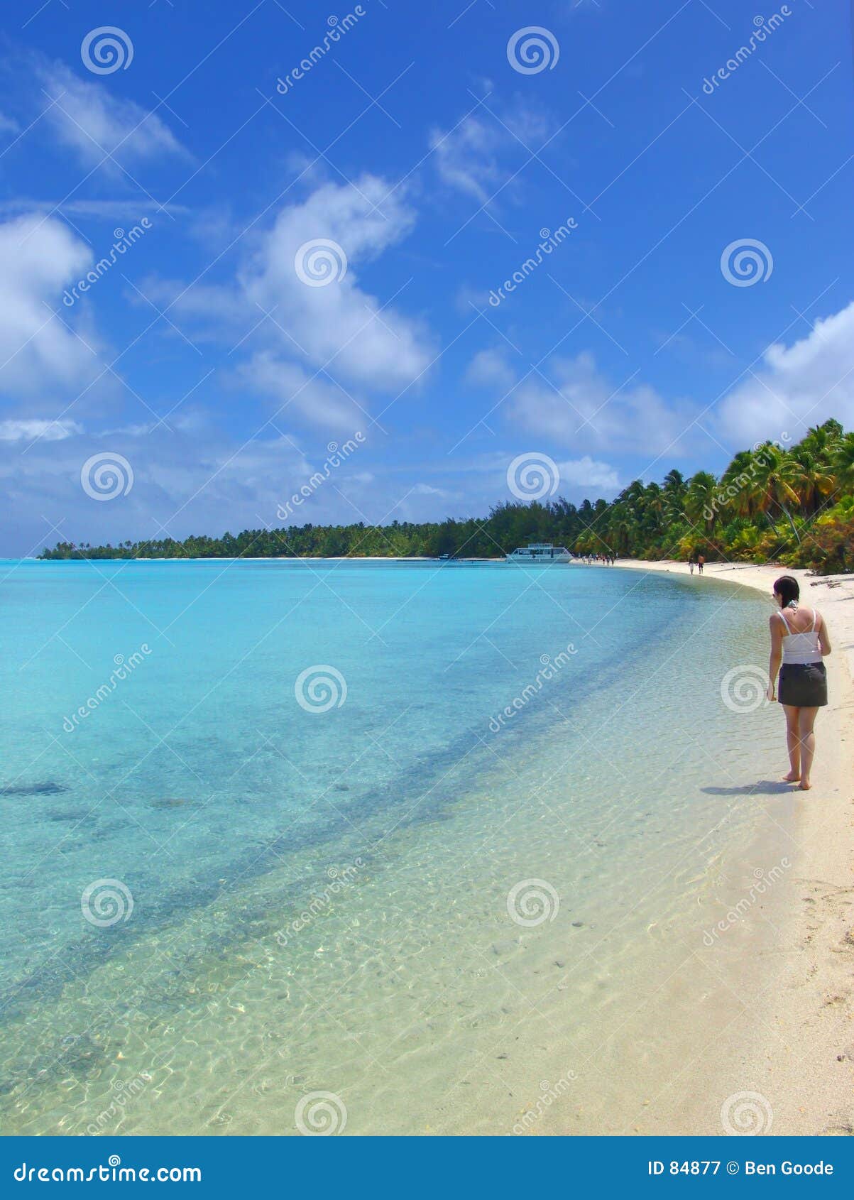 Relaxing Walk stock image. Image of clouds, ocean, south - 84877