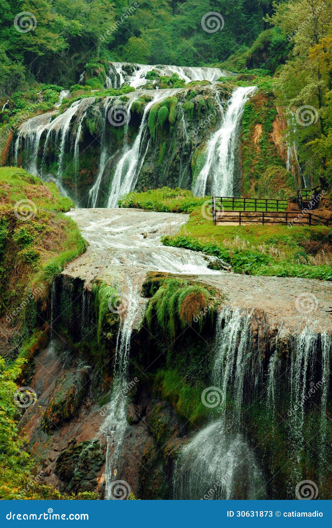 Relaxing waterfalls stock image. Image of umbria, stream - 30631873