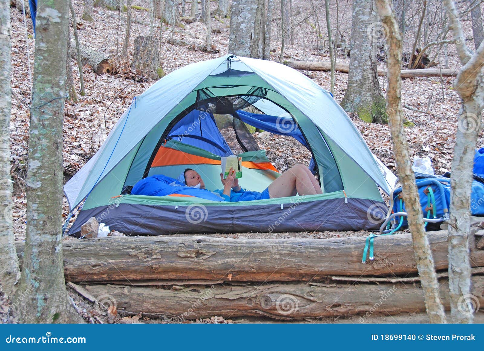 Relaxing in the Wilderness stock photo. Image of national - 18699140
