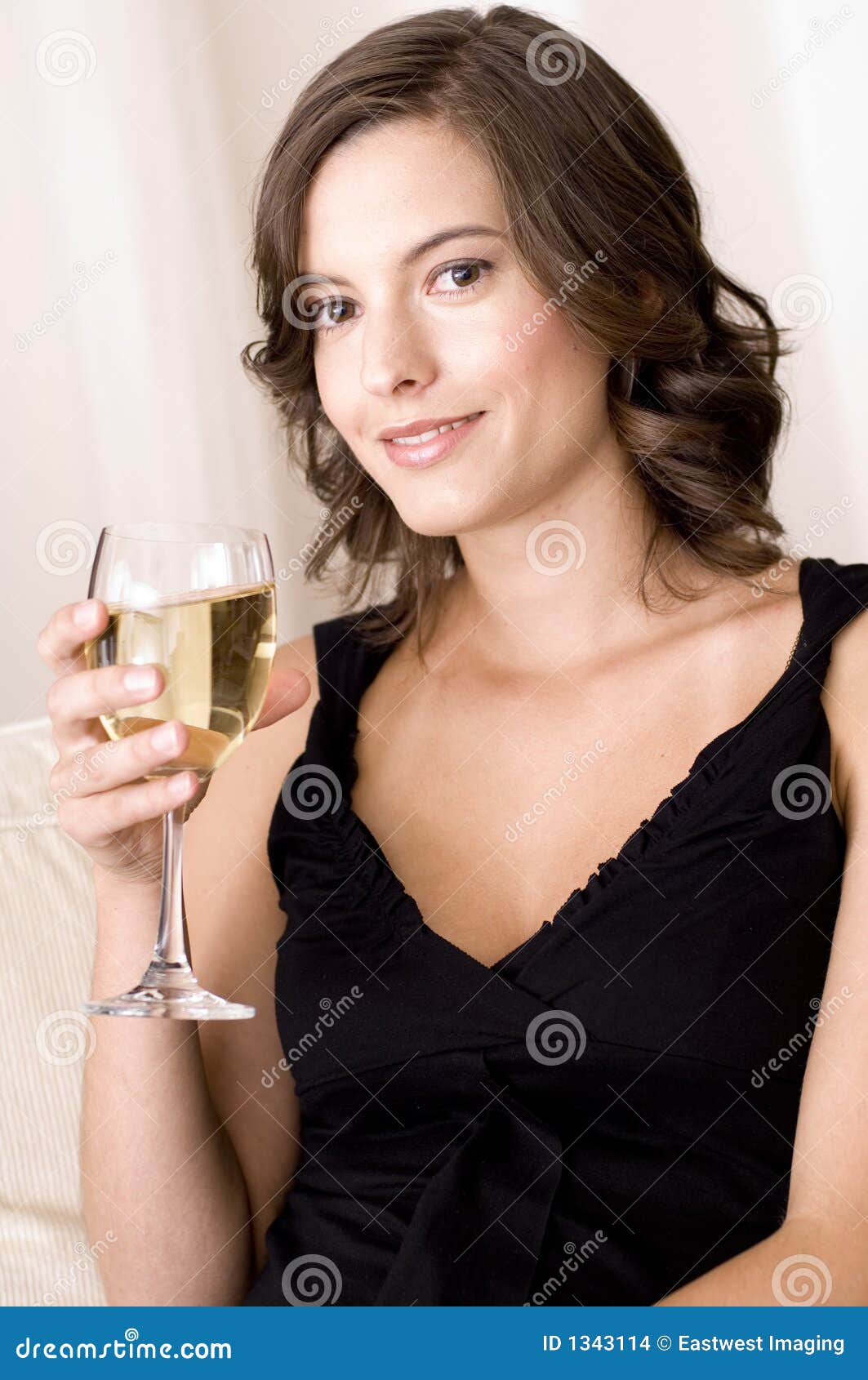 Relaxing with Wine stock photo. Image of living, lifestyle - 1343114