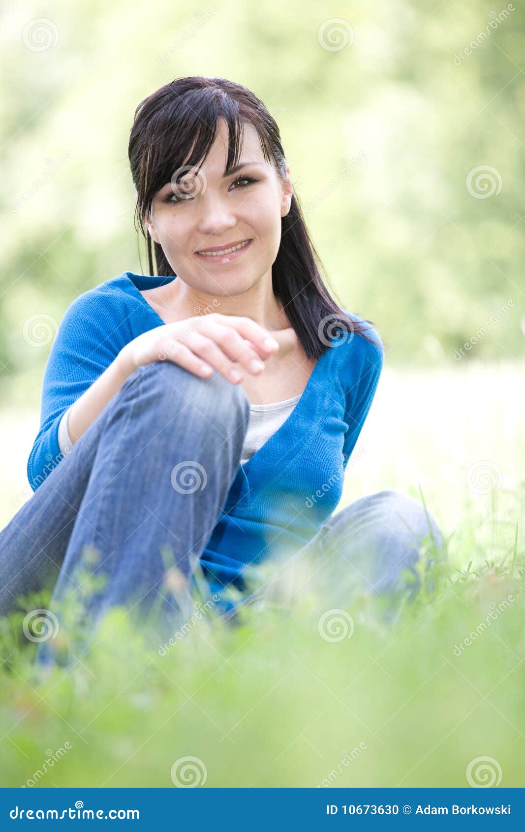 Relaxing woman stock photo. Image of adult, calm, human - 10673630