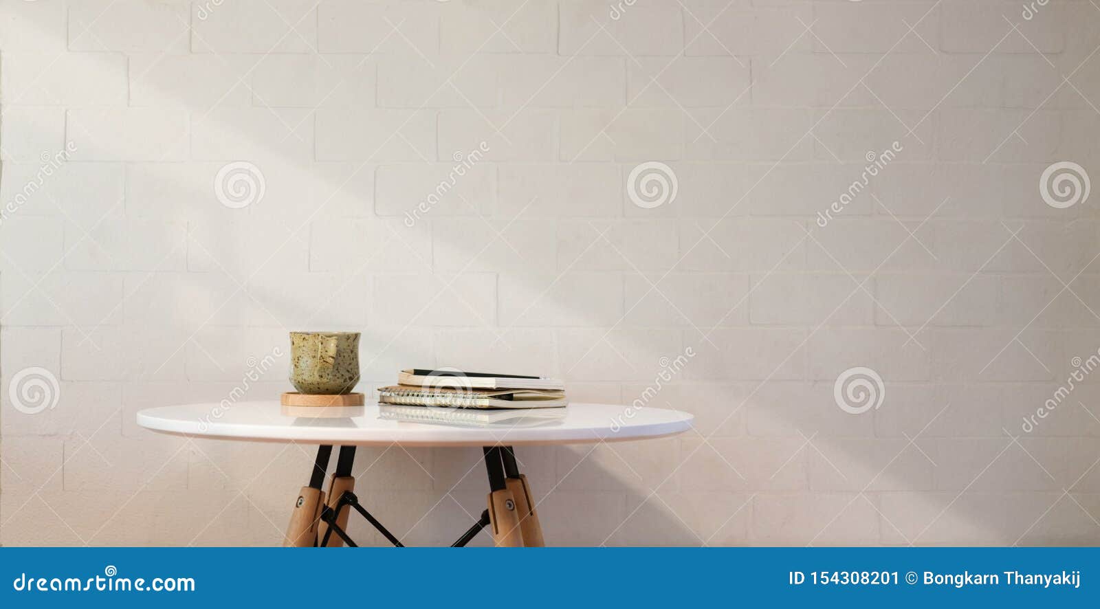 Relaxing Workspace And Interior Decoration Stock Image - Image of copy ...
