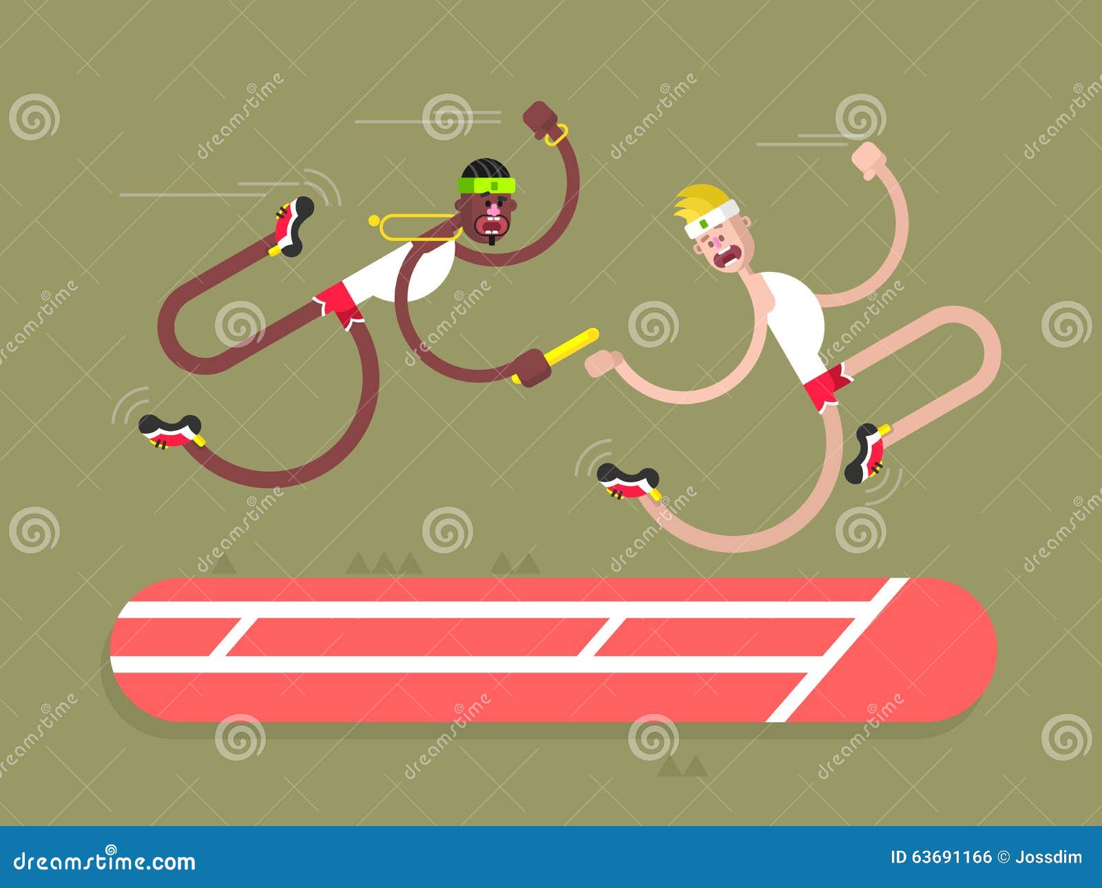 Relay athletics design stock vector. Illustration of game - 63691166