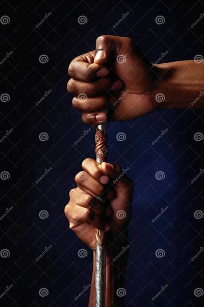 A Relay Baton Passed between Hands, Symbolizing Teamwork Stock ...