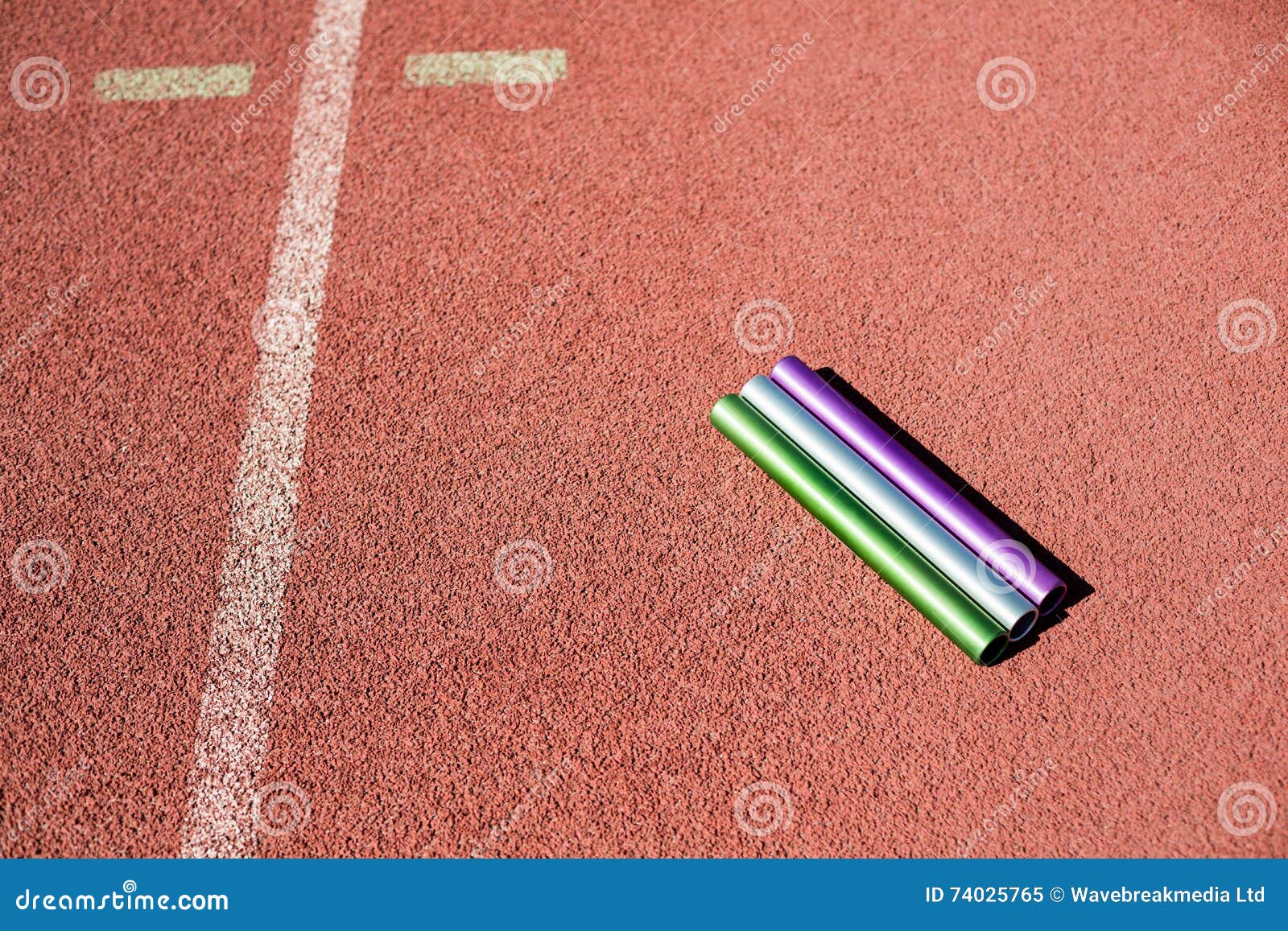 Relay Baton on Running Track Stock Image - Image of coordination, race ...