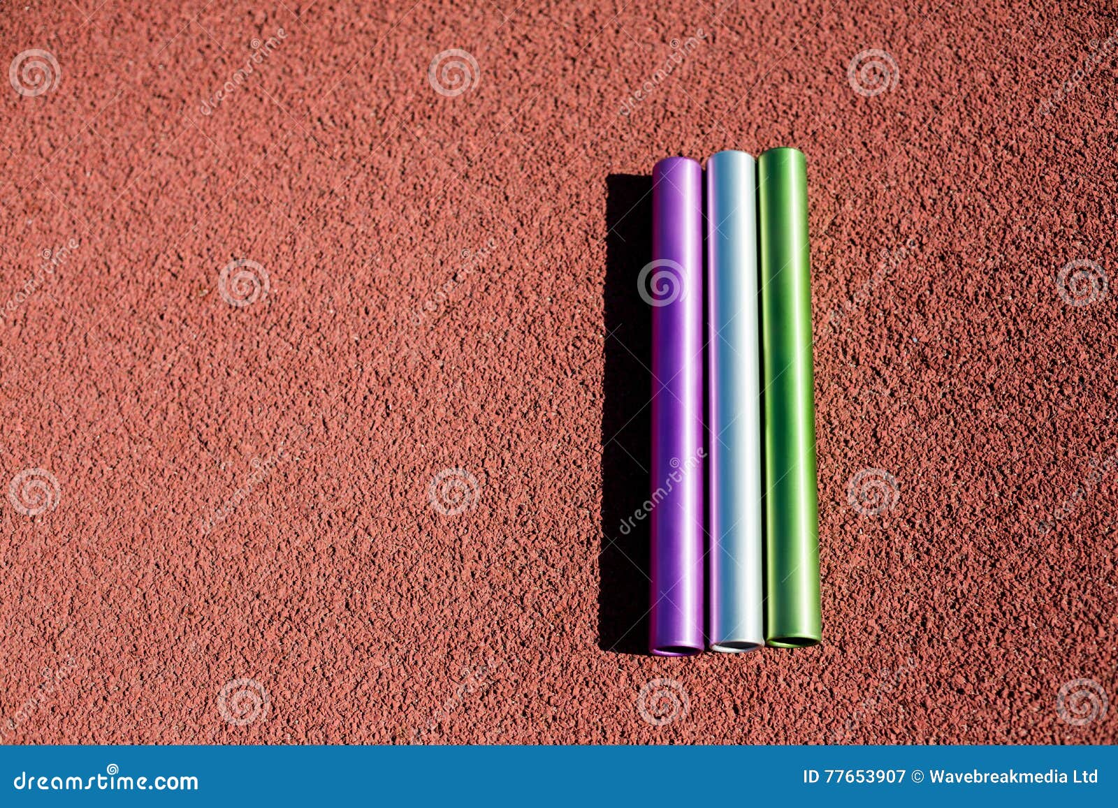 Relay Baton on Running Track Stock Image - Image of multi, athletic ...