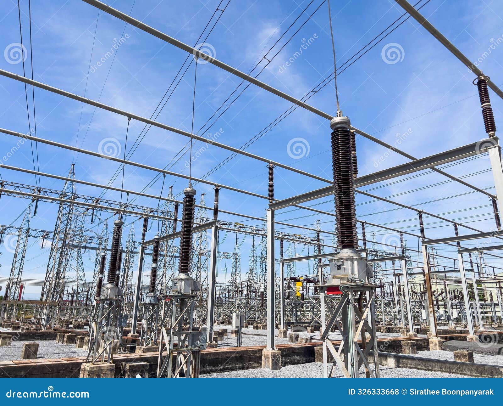 Relay Class Current Transformer in a 230 KV Bus Bar System Stock Photo ...