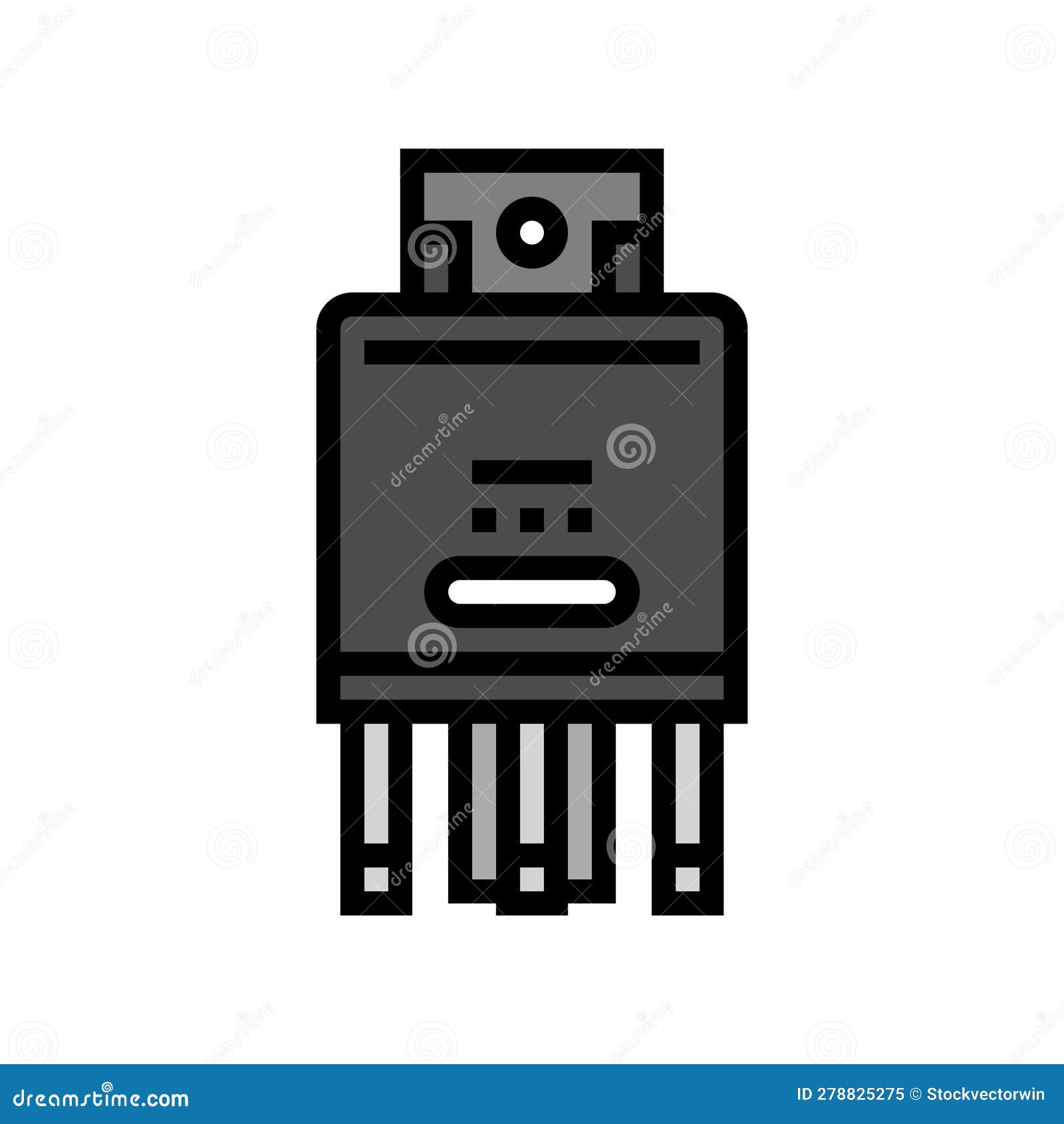 Relay Electronic Component Color Icon Vector Illustration Stock Vector ...