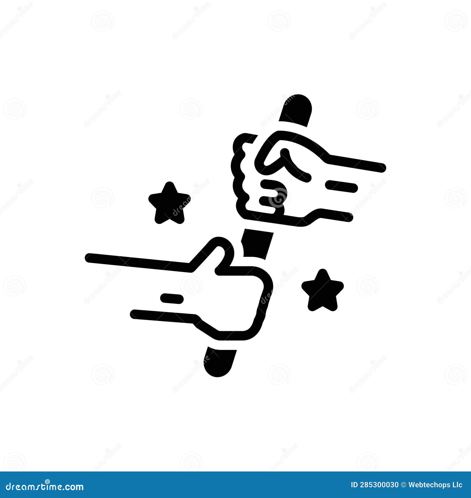 Black Solid Icon for Relay, Baton and Exchange Stock Vector ...