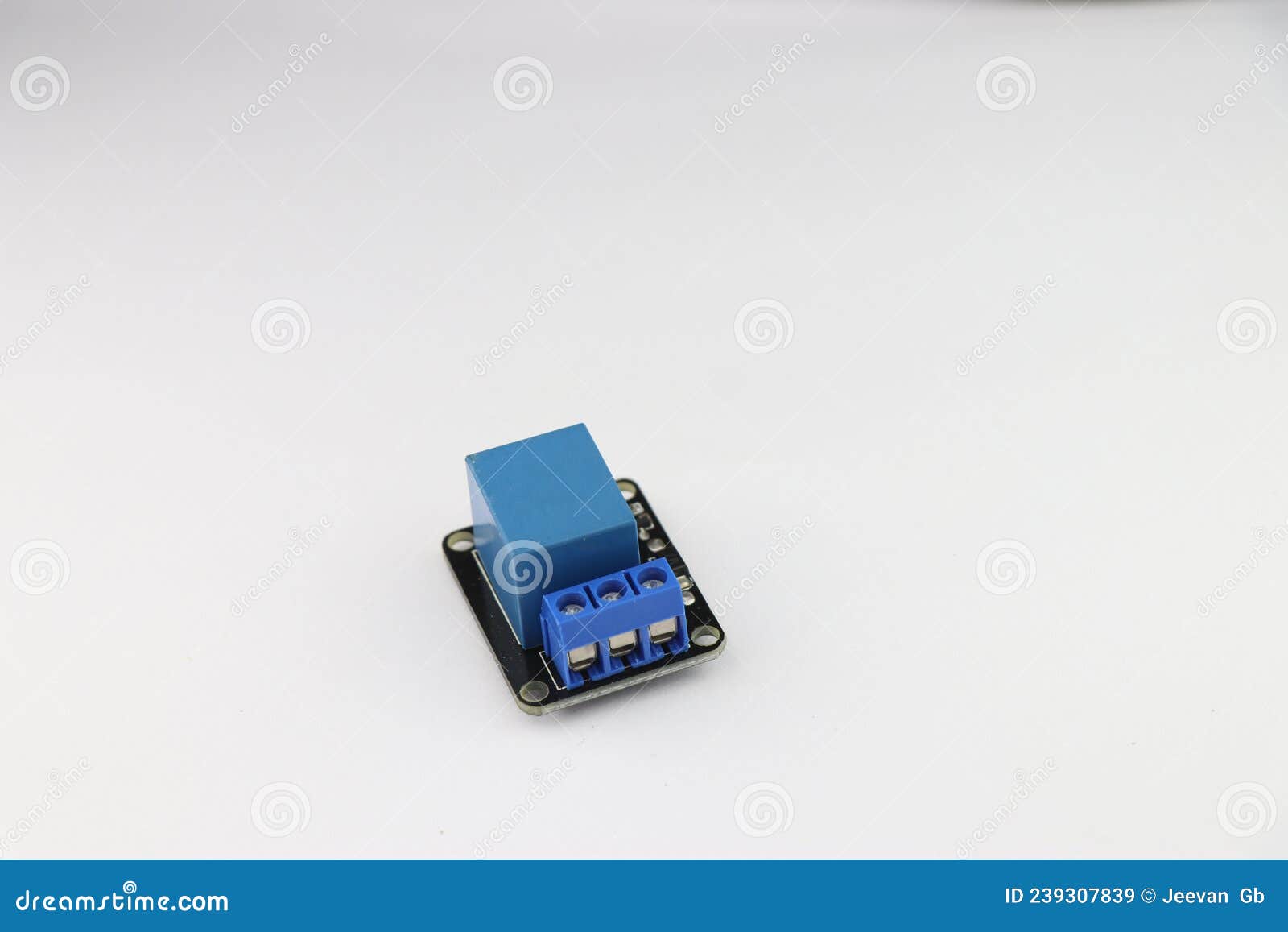 Relay Module 5v With Single Channel Isolated On White Background ...