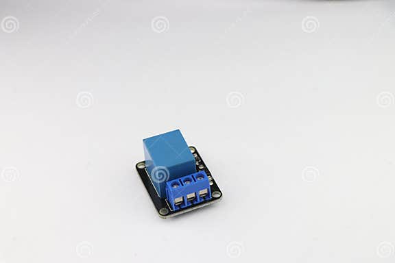 Relay Module 5v with Single Channel Isolated on White Background Stock ...