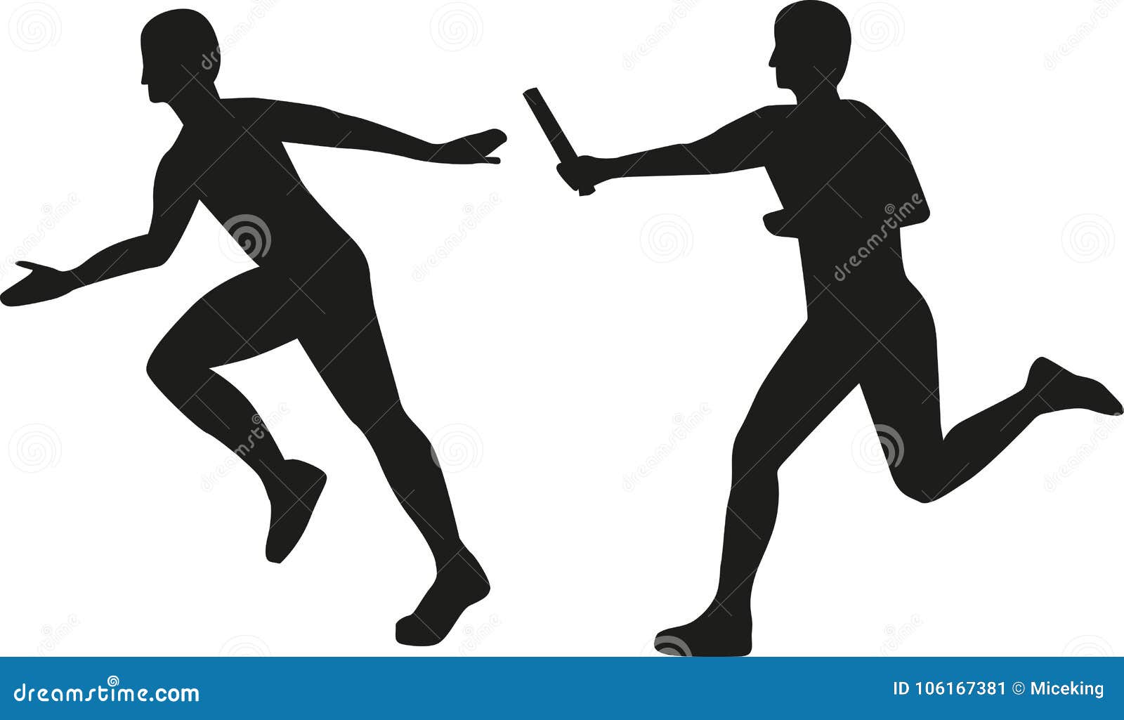 Relay people passing baton stock vector. Illustration of graphic ...
