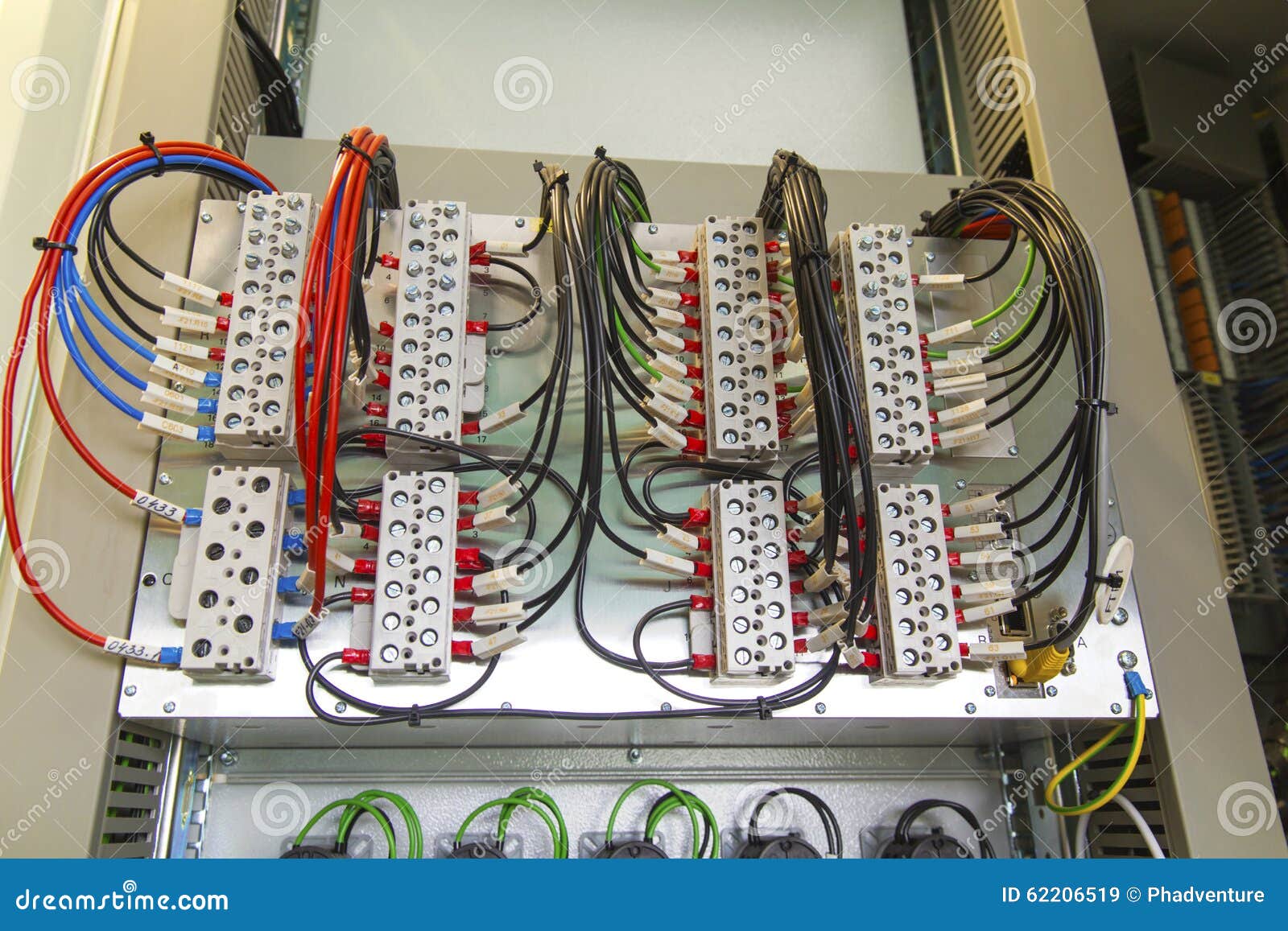 Relay Protection Device with Terminals and Wires Stock Image - Image of ...