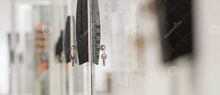 Relay Protection System. Bay Control Unit Stock Photo - Image of ...