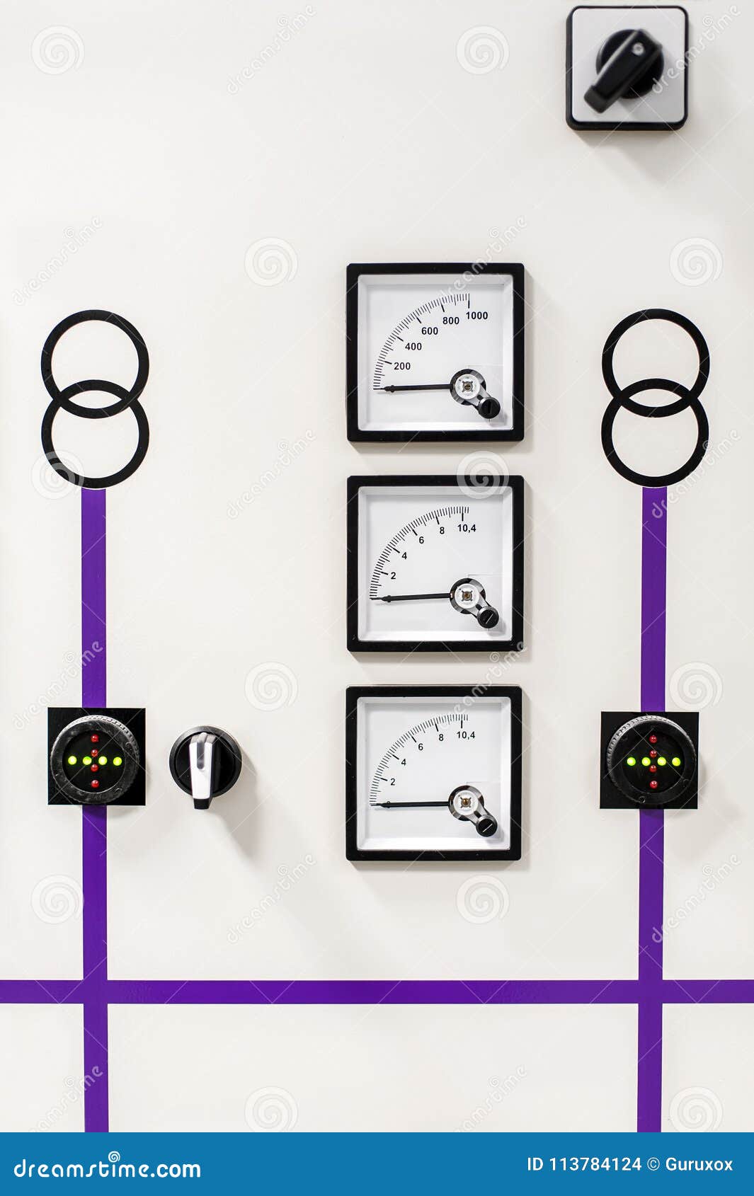 Relay Protection System. Bay Control Unit Stock Photo - Image of ...