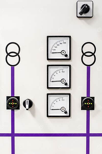 Relay Protection System. Bay Control Unit Stock Photo - Image of ...