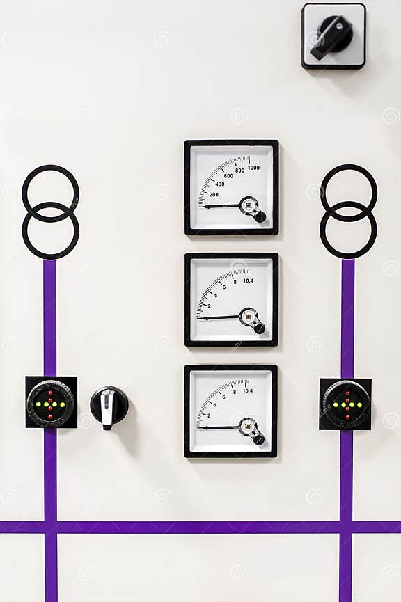 Relay Protection System. Bay Control Unit Stock Photo - Image of ...