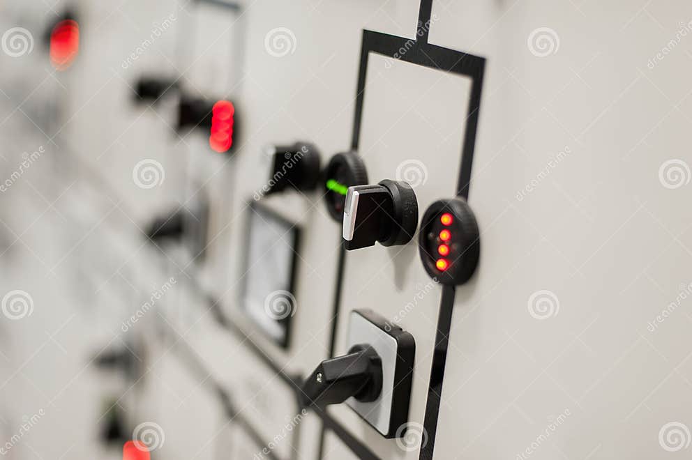 Relay Protection System. Bay Control Unit Stock Photo - Image of ...