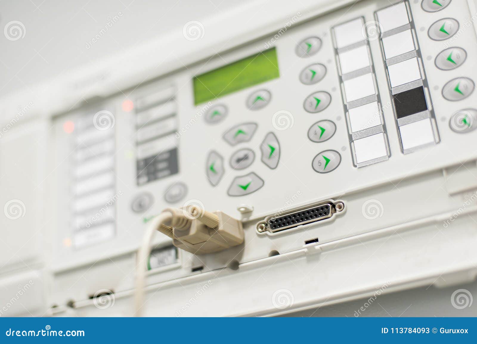 Relay Protection System. Bay Control Unit Stock Image - Image of field ...